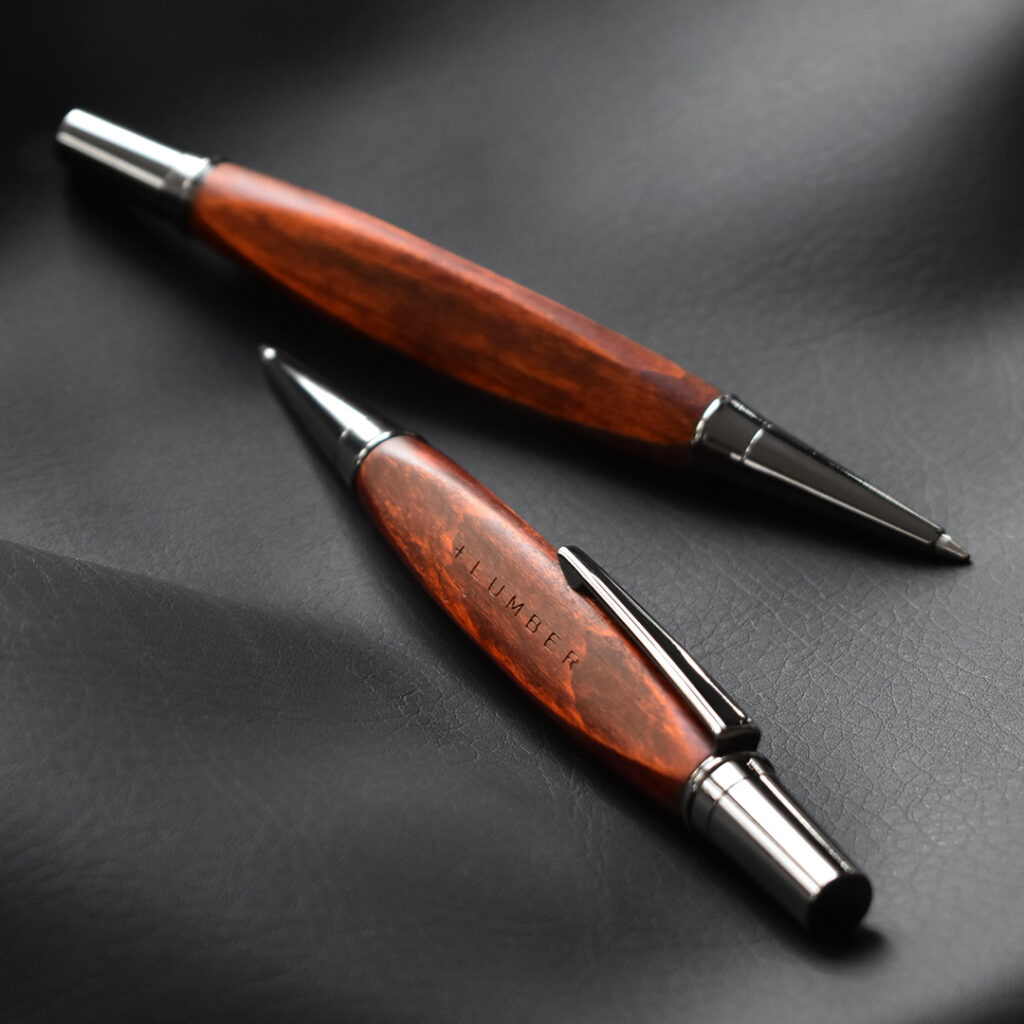 TRIANGLE BODY BALLPOINT PEN ラセットブラウン | 木製雑貨店 ハコアダイレクトストア